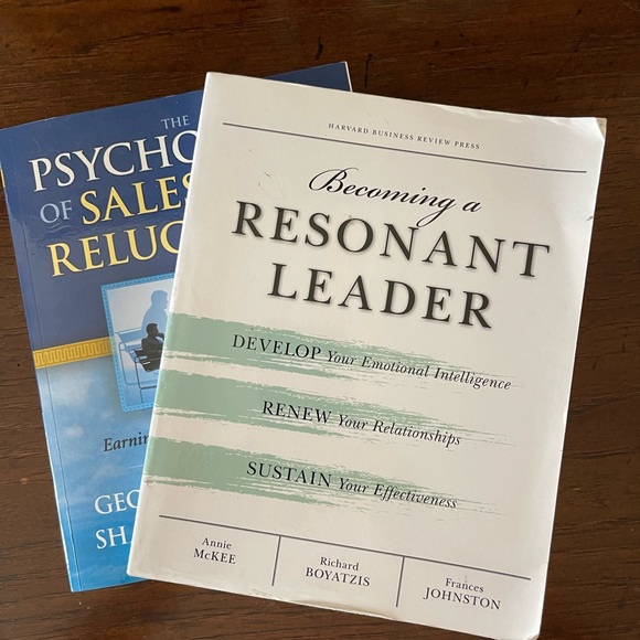 Other | 2 Books Becoming A Resonant Leader And The Psychology Of Sales ...